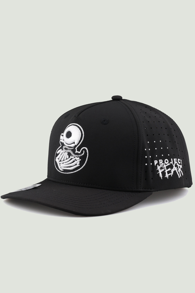 SKELIE DUCKIE - SNAPBACK HAT - BLACK – FEAR GEAR